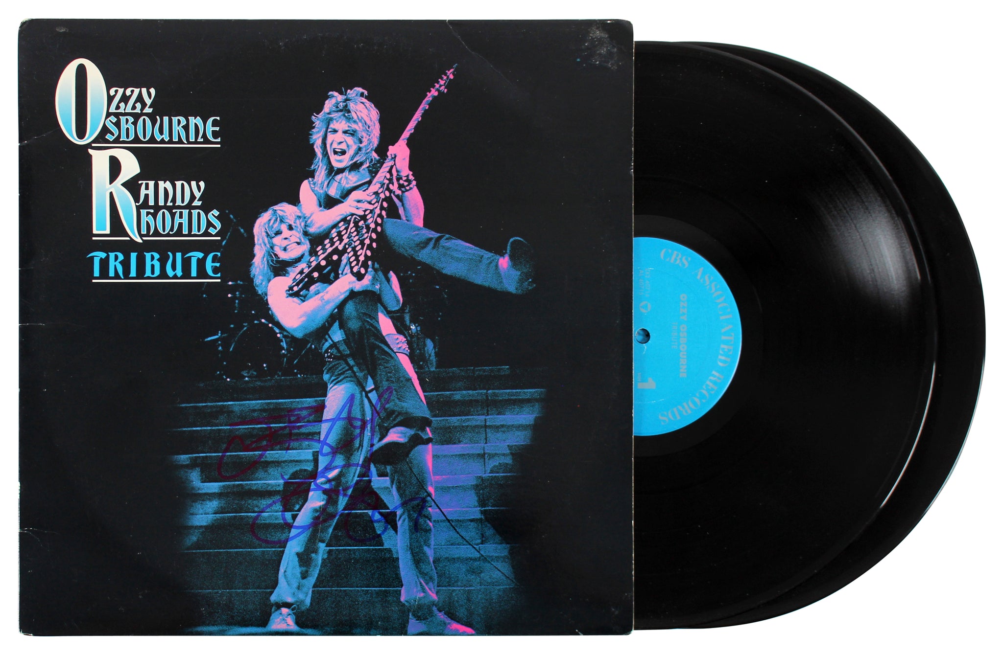 Ozzy Osbourne Authentic Signed Randy Rhoads Tribute Album Cover W/ Vin