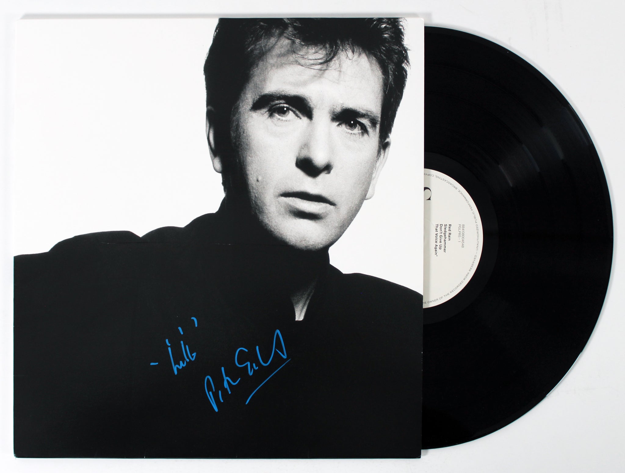 Peter Gabriel Authentic Signed SO Album Cover W/ Vinyl JSA #AM34601