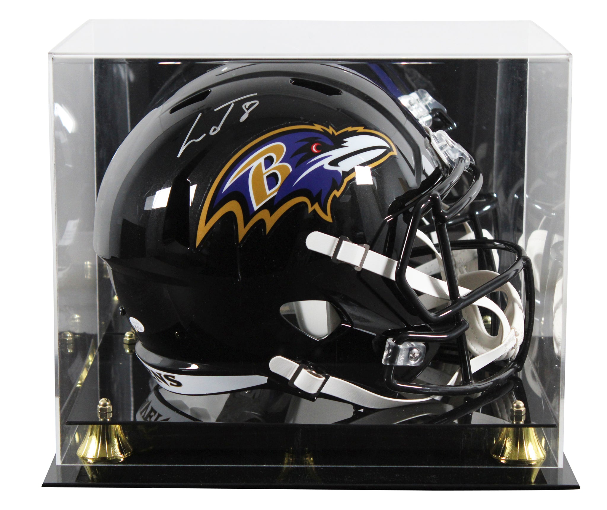 Ravens Lamar Jackson Authentic Signed Full Size Speed Rep Helmet w/ Ca